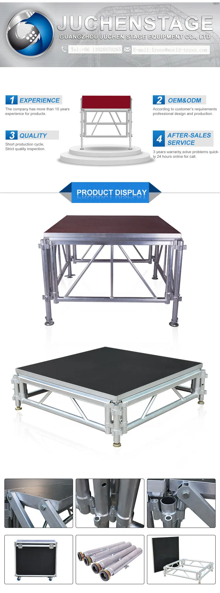 Outdoor Performance Stage Aluminum Mobile Stage Platform Used Portable ...