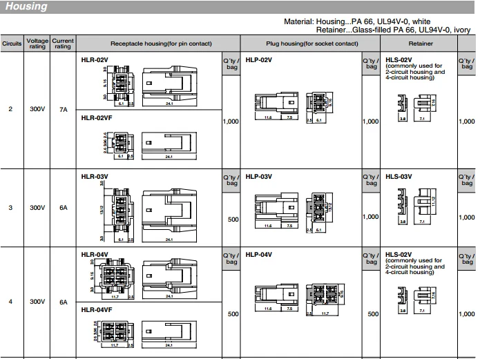 3.96mm Pitch 3 Pin Wire To Board Crimp Connector Jst Terminal Connector Hl Series Crimp Terminal ...