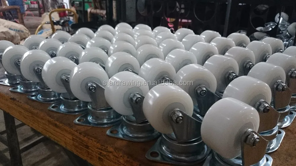 SS 58mm 70mm Air Cargo Caster Wheels with Toe Guards