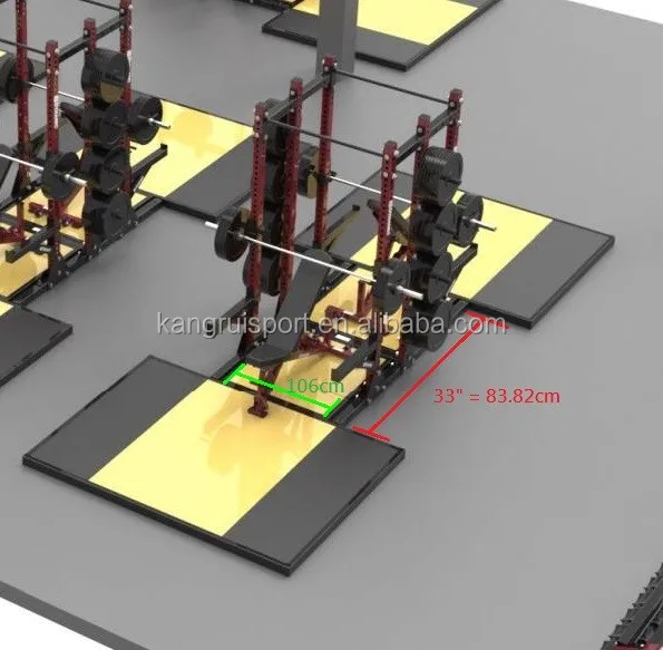 Customized Squat Rack Weightlifting Platform for Competition