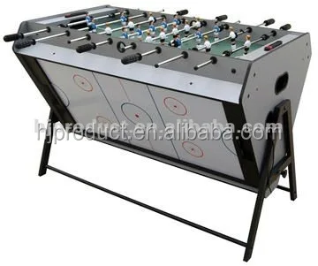3in1 Rotating Sports Game Table - Push Hockey, Soccer & Pool