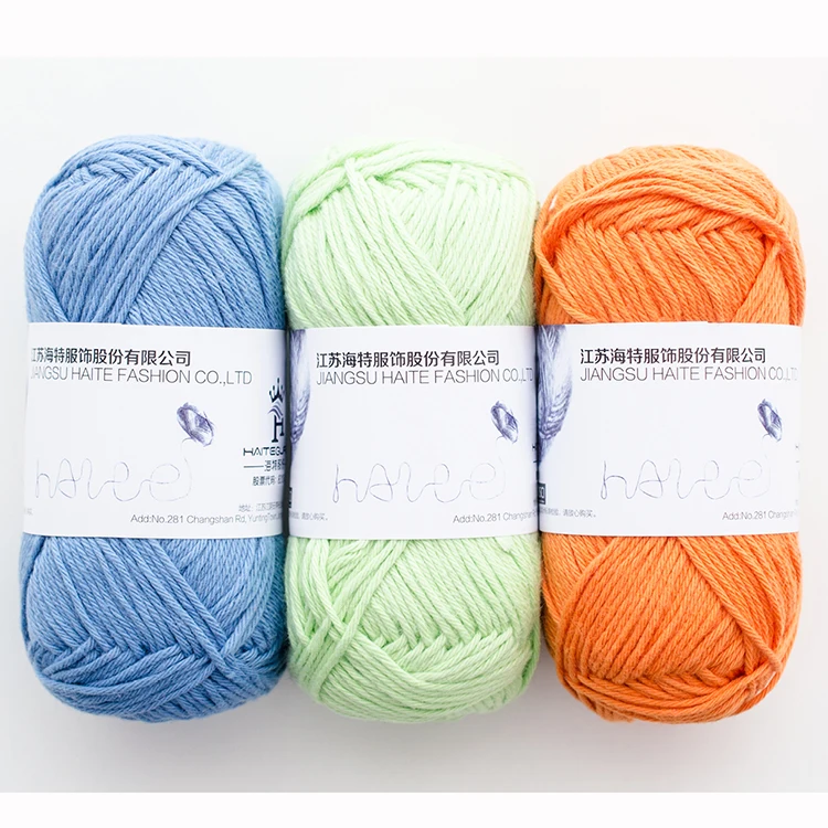 Soft Hand Knitting 100% Cotton Light Weight Crochet Yarn For Export ...