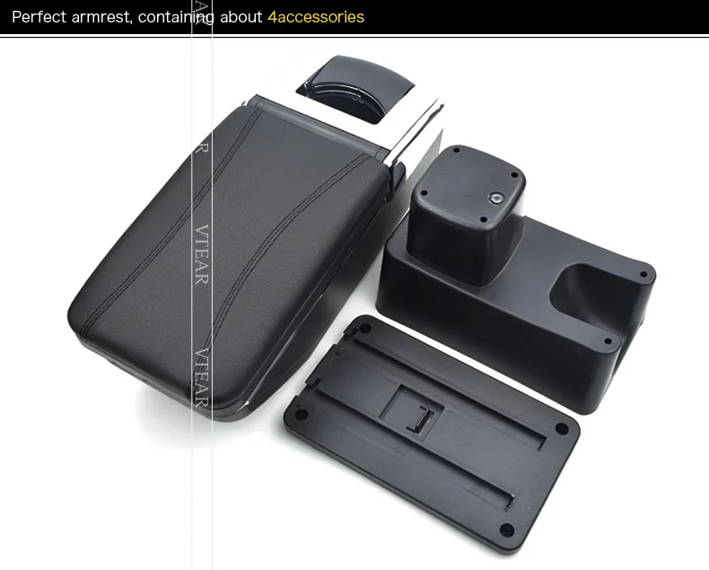 Vtear Armrest Interior Center Console Storage Box Arm Rest Car-styling ...