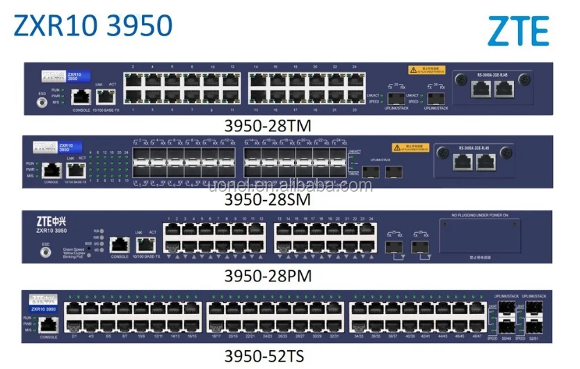 Original RS-3950-52TS-AC Original ZXR10 3950 Series L3 Intelligent ...