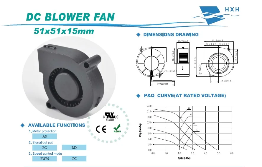 50mm High Pressure Blower 12v Small Size Air Blower Fan - Buy High ...
