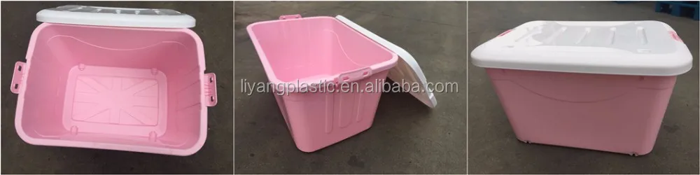 60l~140l Household Storage Containing Box Lidded Storage Box Plastic ...