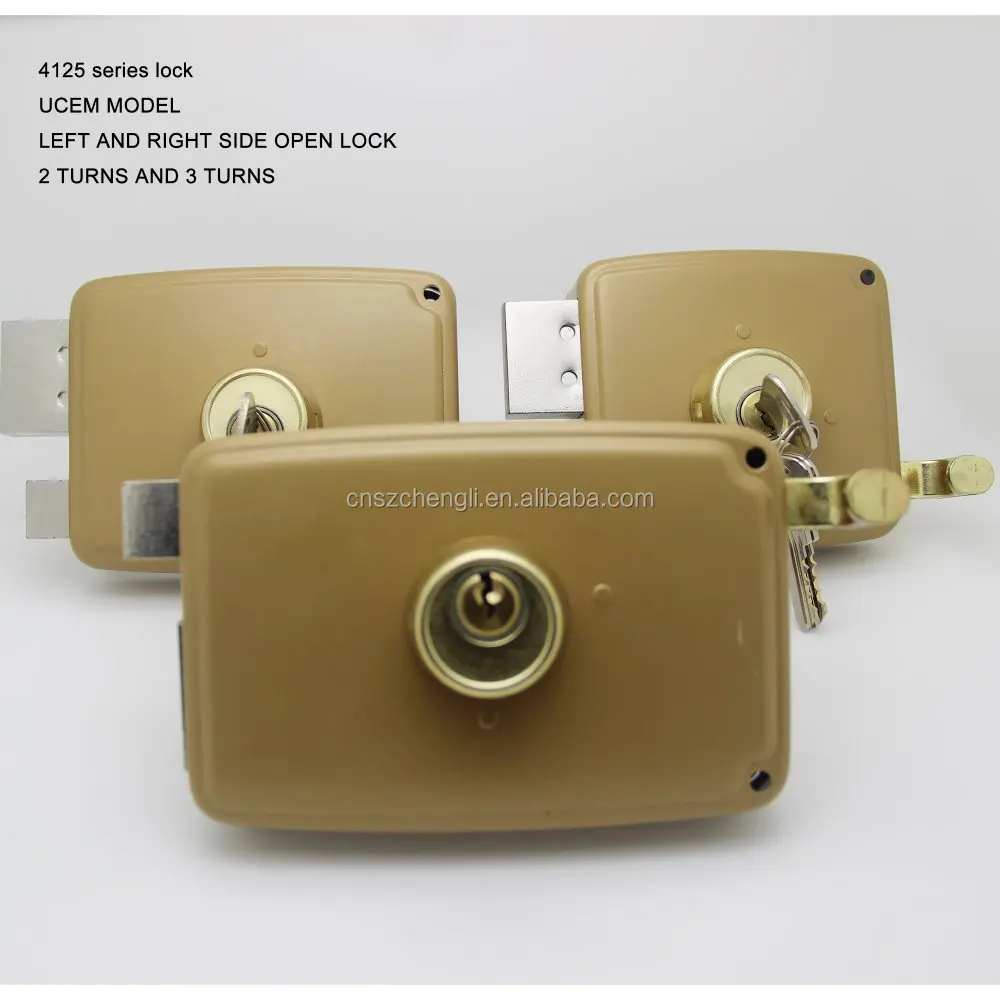 High Quality Rim Lock 4111 for Tunisia Market - SPAIN 2 Bolts