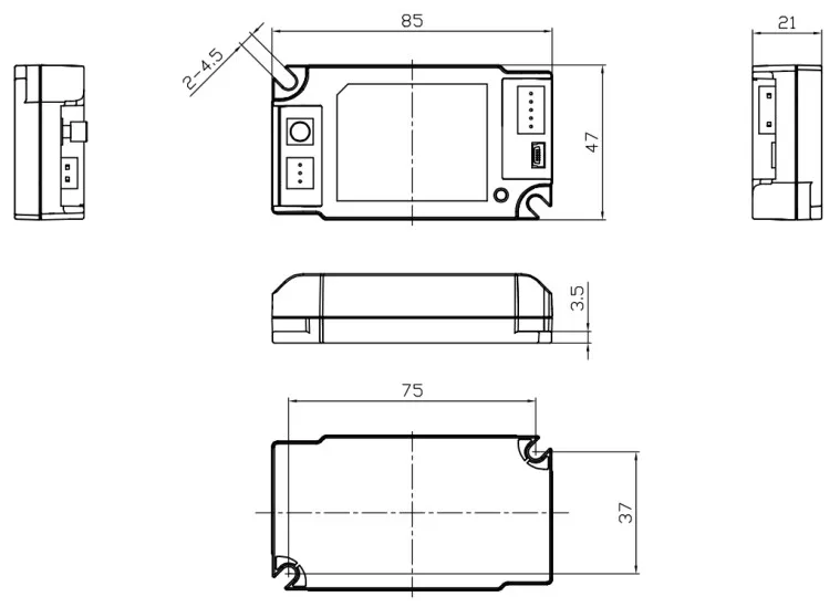 Inventronics Adjustable PWM Timer Switch Dimmer Controller for LED ...
