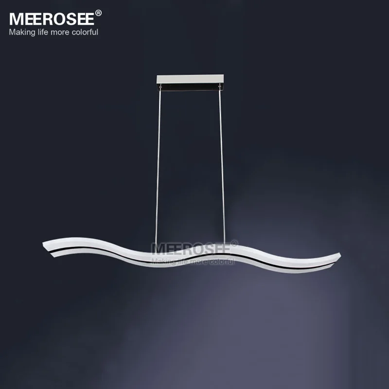 Modern Led Pendant Light Wave Shape Hanging Light For Dinning Room ...