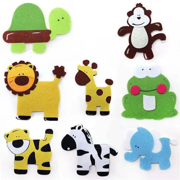 Die Cut 5" Felt Animal Cutout Shape Wholesale Felt Animal Shape - Buy ...