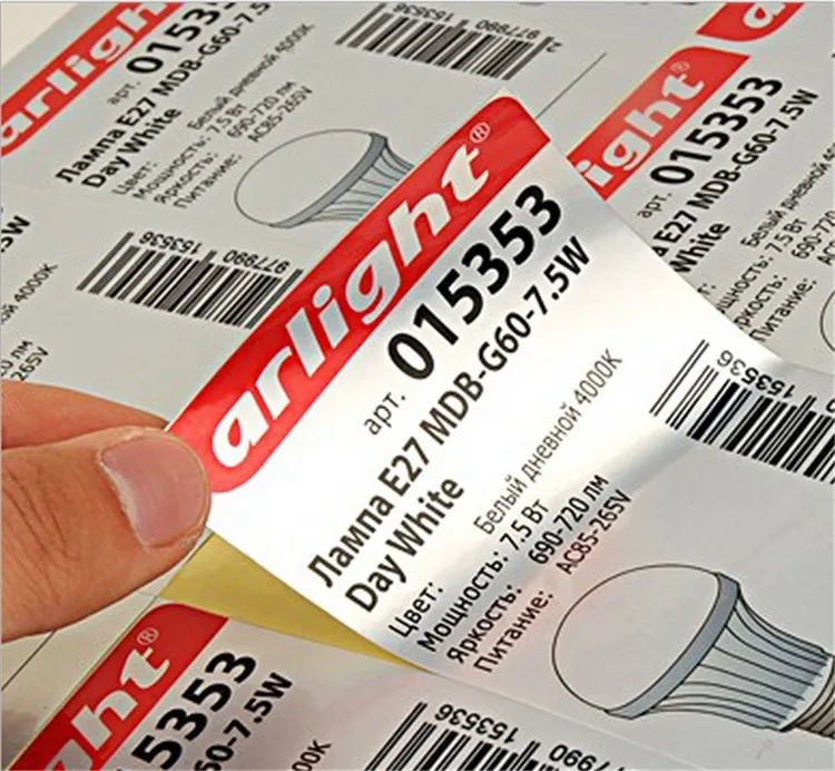 Custom Electronic Technology Labels High Temperature Bulb Labels - Buy ...