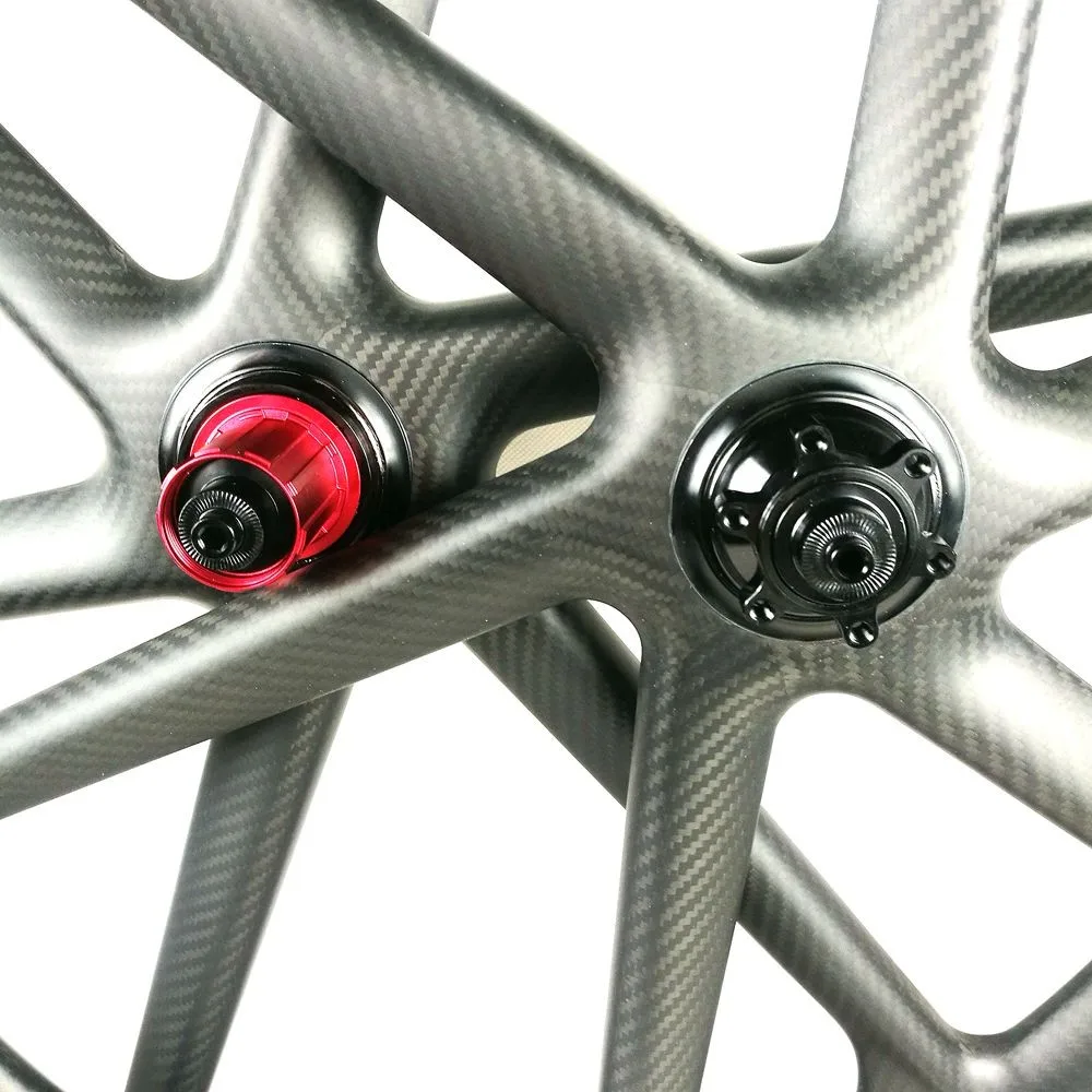 Full Carbon 30mm*30mm 29er Mtb Wheels Chosen Red Hub 6 Spoke Bicycle ...