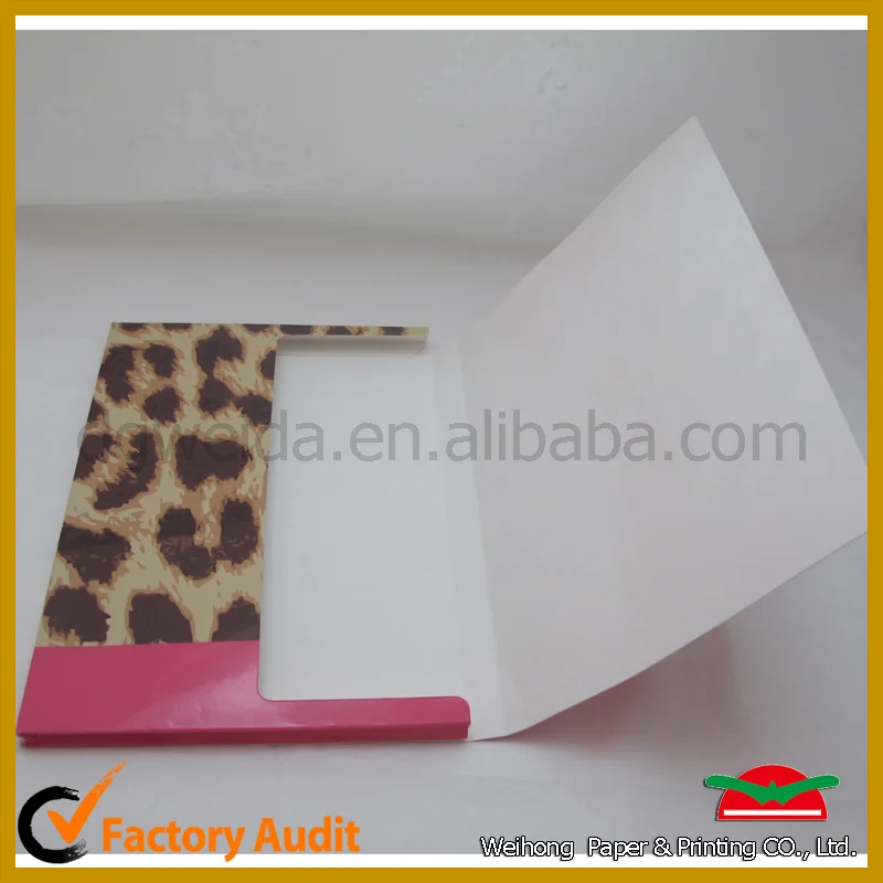 Fancy Design Paper File Folder Pocket Presentation Folder Document ...