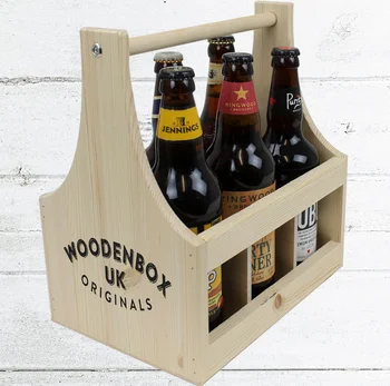 Antique Wooden Beer Box Wooden Beer Crate Nine Diy Wood 6 Pack Bottle ...