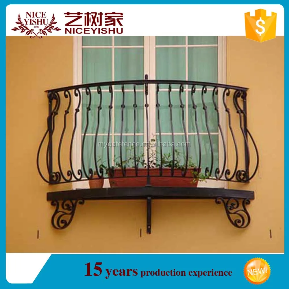 Yishujia Factory Wrought Iron Balcony Railing Exporter,Iron Grill ...