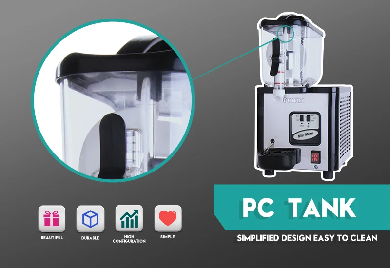 XC16 Mini Home Slurpee Slush Machine - Eco-Friendly & Durable