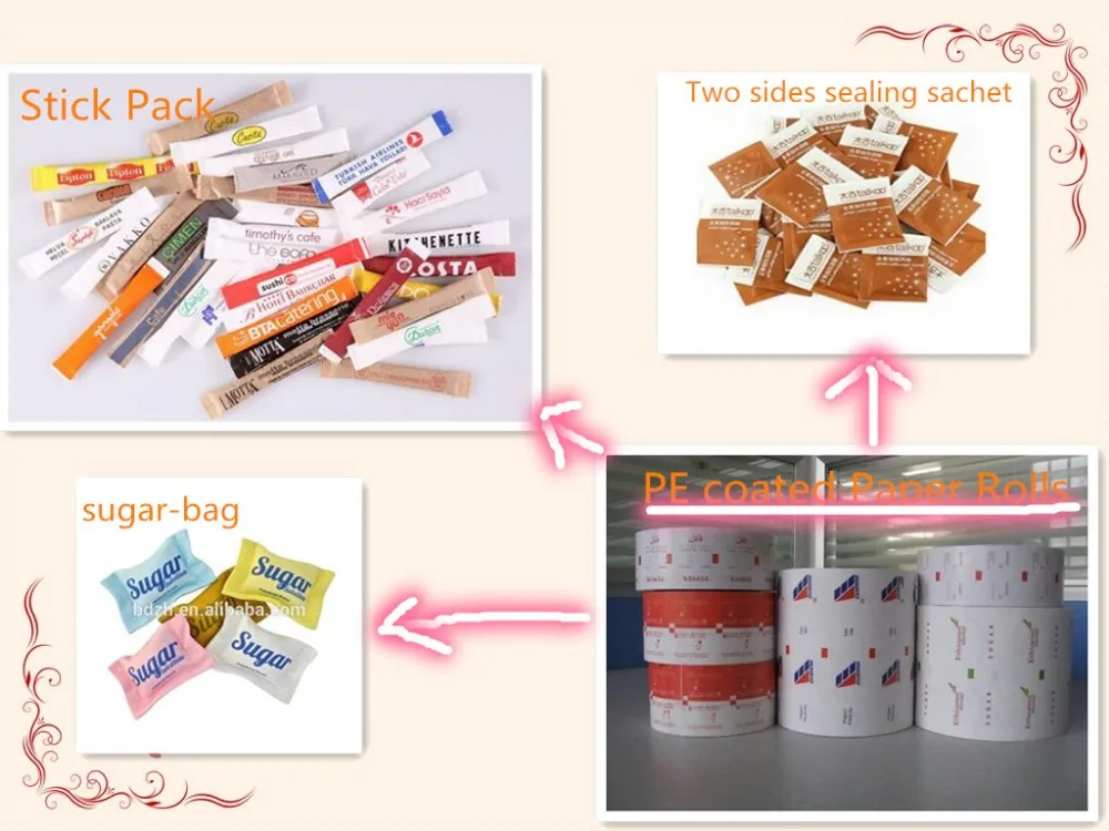 Manufacturer Pe Coated Coffee Sugar Paper,Sugar Packaging Paper ...
