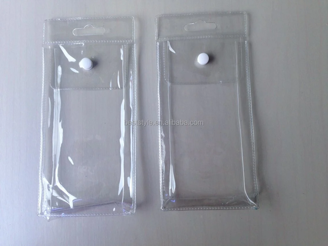 New Style Pvc Bag,Clear Pvc Plastic Bag With Snap Button,Clear Cosmetic ...