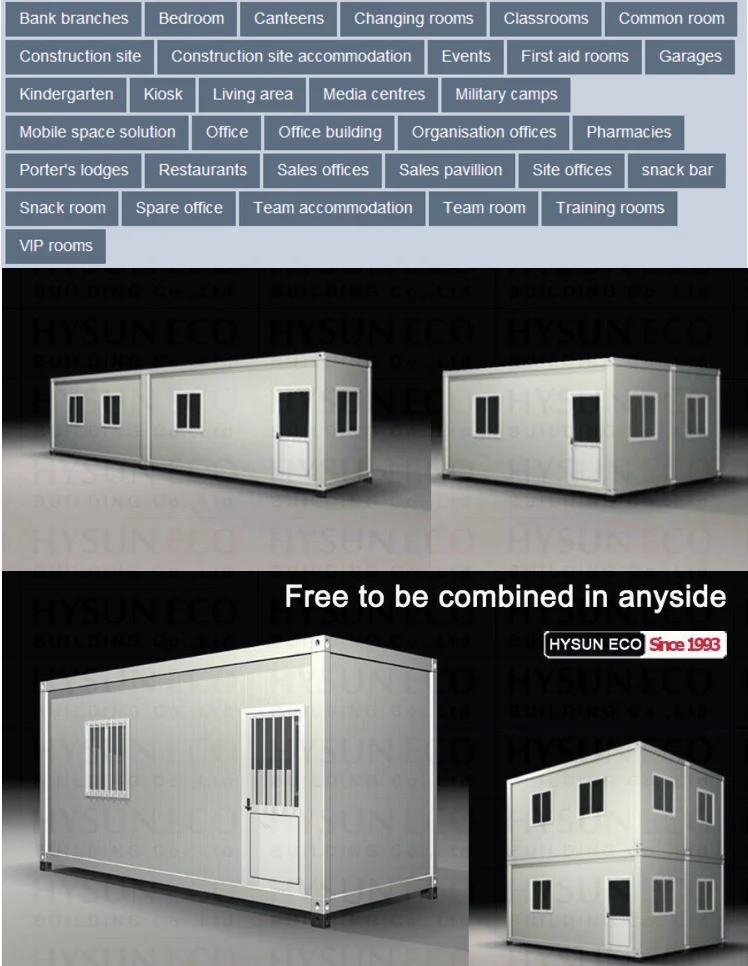 Portable Living Container Homes Modular Lithuania Prefab Flat Pack ...