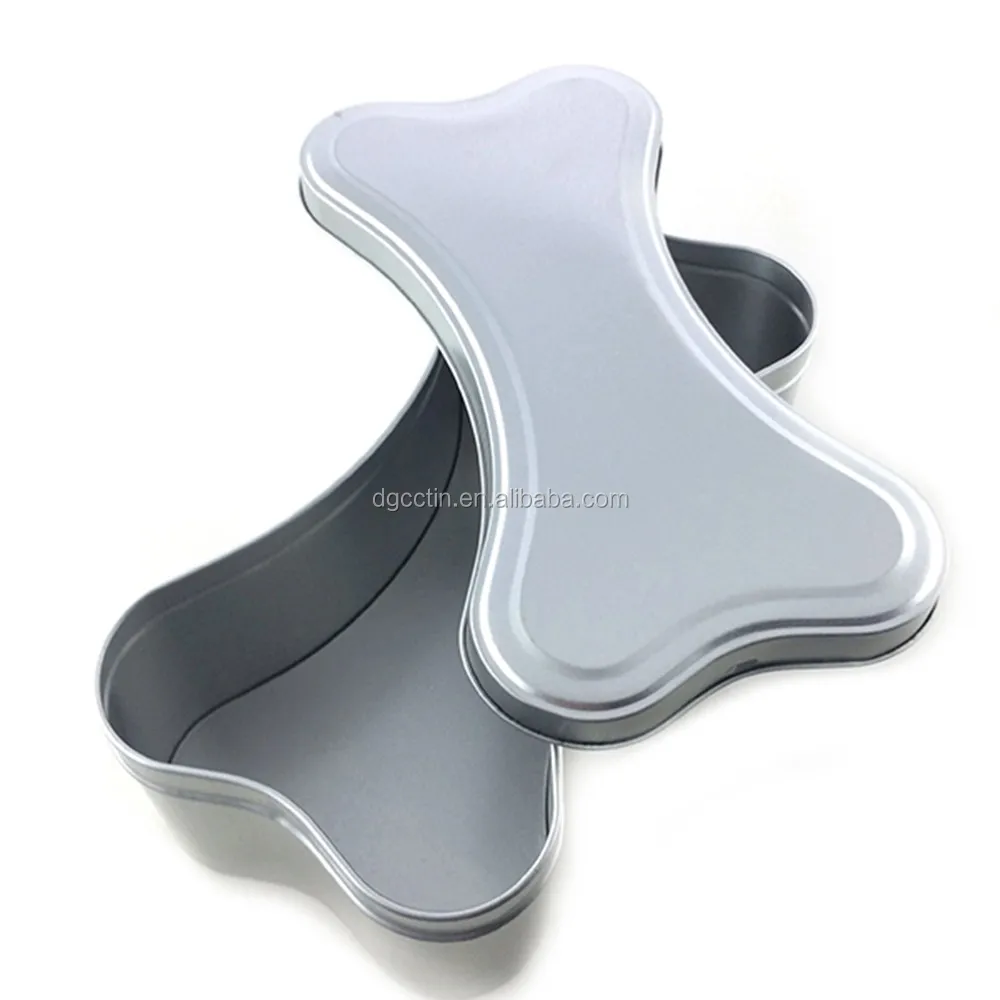 Blank Bone Shaped Metal Tin Box for Dog Food - Recycled Materials