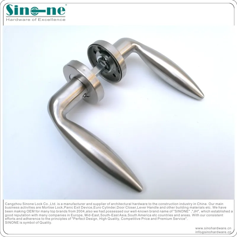 Euro Ss304 Fire Door Mortise Sash Lock Handle Hollow Tube Door Lever ...