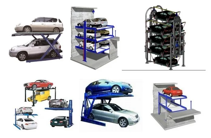 8 Cars Standard Vertical Rotary Shopping Mall Parking System