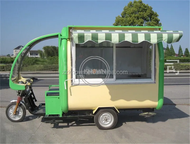OEM Street Kitchen Electric BBQ Tricycle Mobile Food Cart