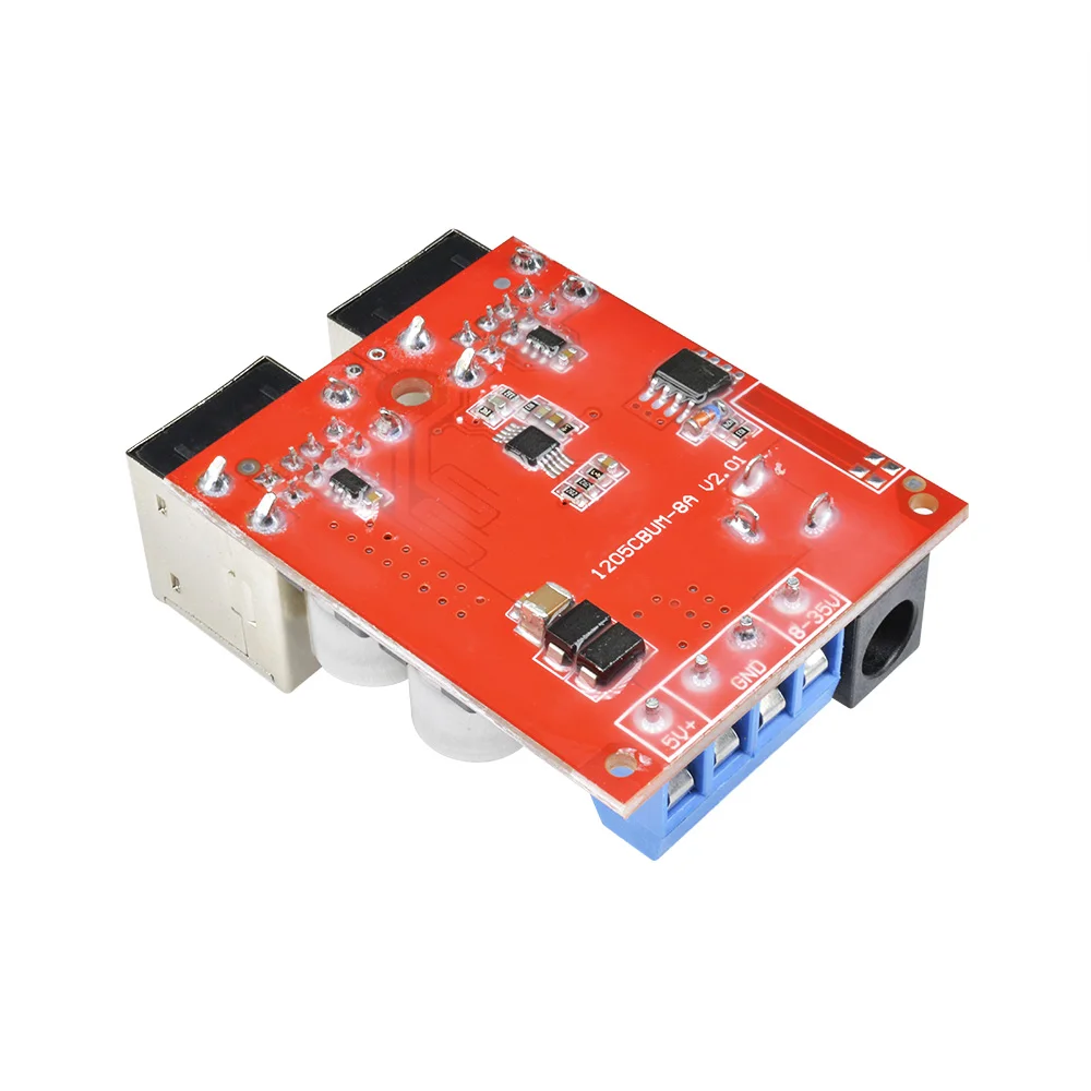 Module 8v-35v To 5v 8a 4-port Usb Charger Power Supply Module Step-down ...