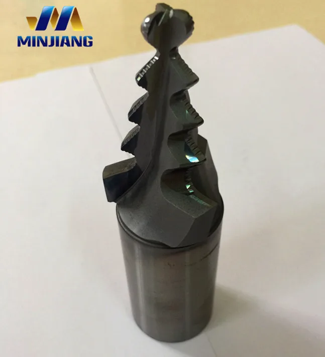 Solid Tungsten Carbide End Mills For Turbines Fir Tree Cutter Christmas ...