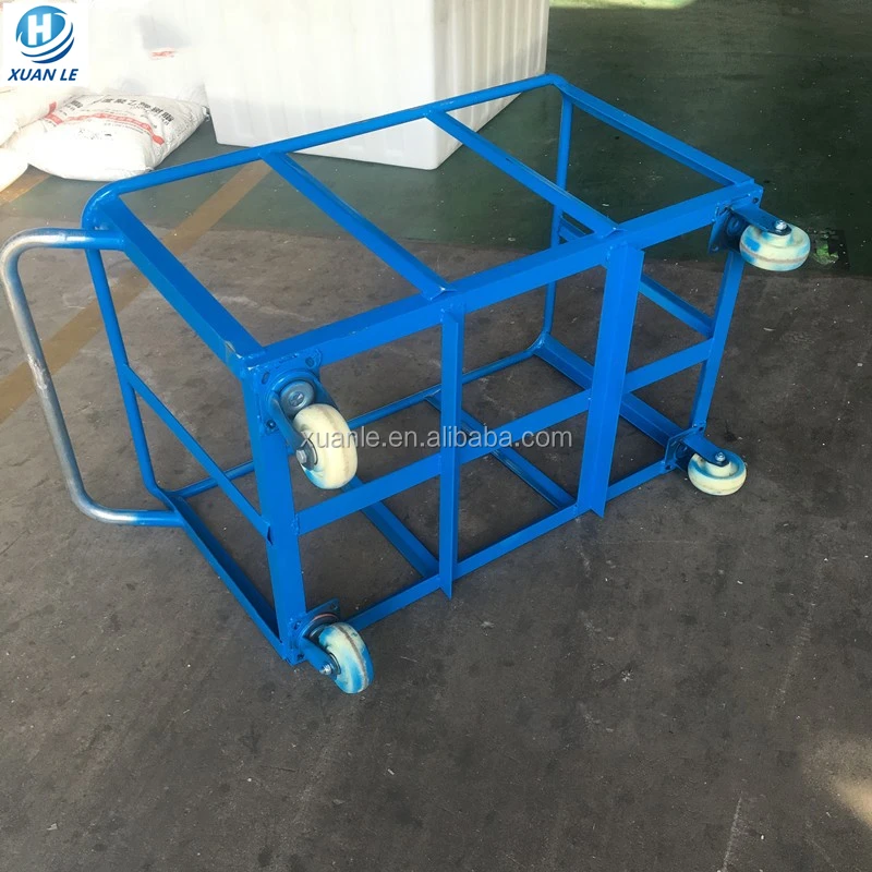 200litre Industrial Plastic Laundry Carts Trolley With Wheels For Hotel ...