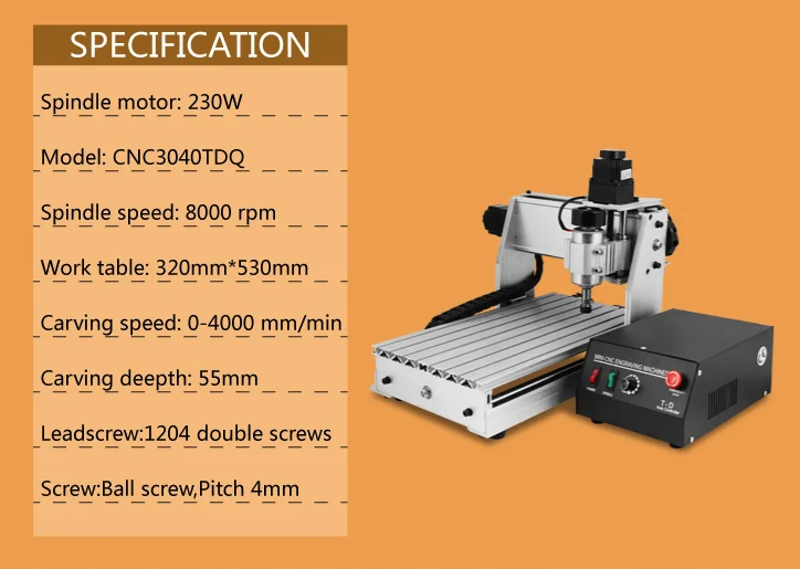 Cnc 4 Axis 3040 Router Wooden Engrave Drilling And Milling Machine From ...