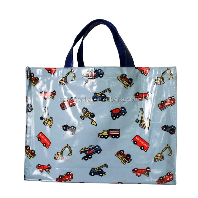 Waterproof Fashion Durable Pvc Coated Cotton Canvas Shopping Bag - Buy ...