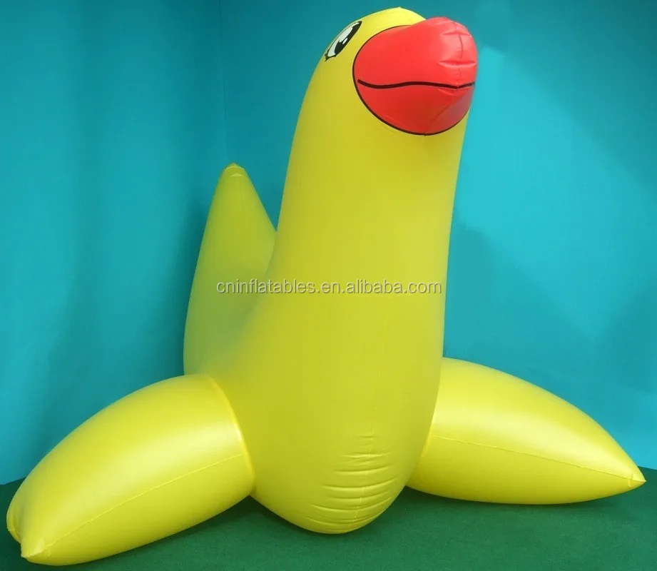 Hot Sale Giant Inflatable Toy Yellow Duck For Ride-on - Buy Inflatable ...