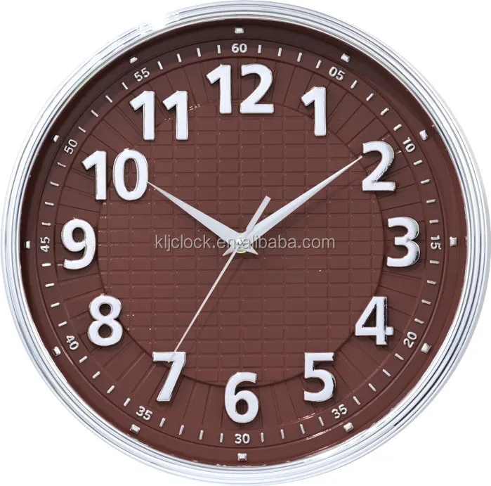 Dark Blue High-end Design Circular 13 "plastic Decorative Wall Clock ...