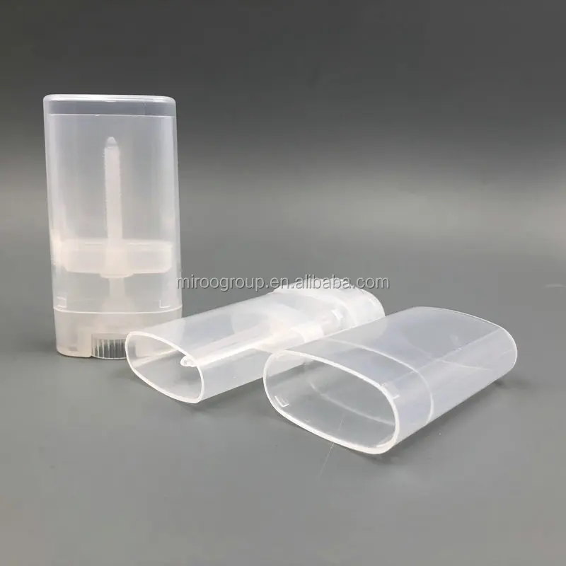 Hot Sale 15ml 15g Transparent Black White Empty Oval Flat Plastic Lip ...