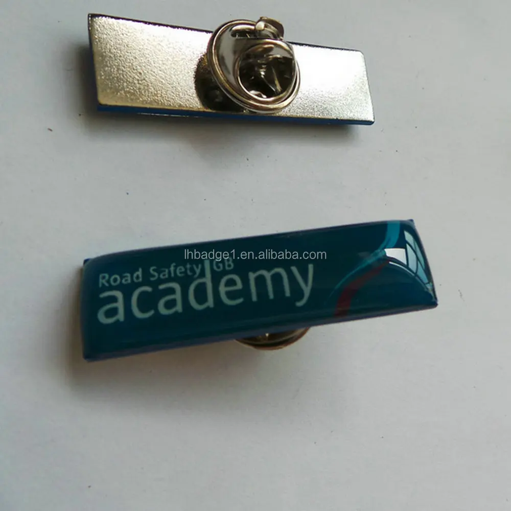 Epoxy Coated Metal Nameplate,Dome Resin Metal Name Badge With Pin - Buy ...