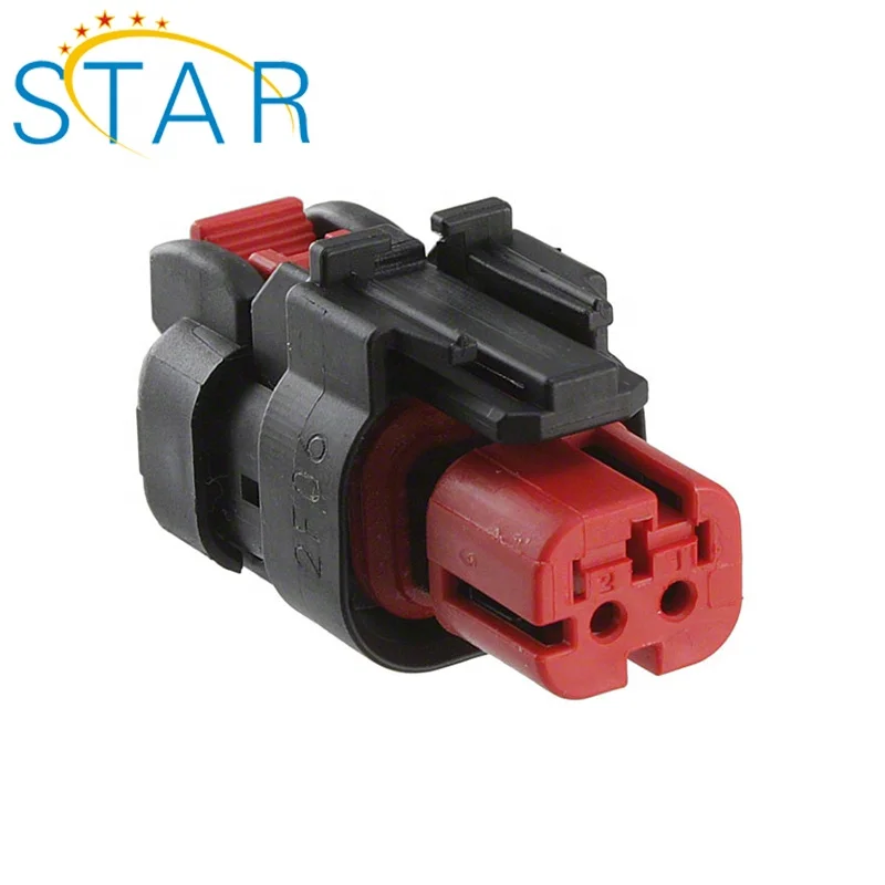 TE Connectivity Connectors 2 Pin 4.5mm Female Socket Automotive ...