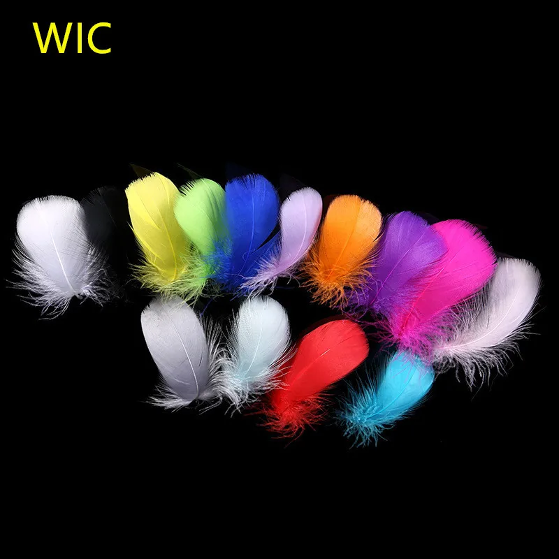 Wholesale 8-12cm Dyed Colorful Small Goose Fluffy Feathers For Diy ...