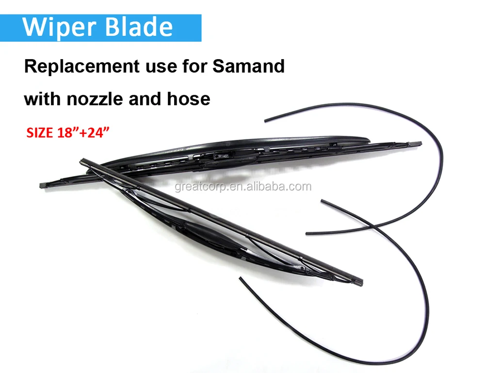 Windshield Wiper Blade With Spray Nozzle For Samand - Buy Windshield ...