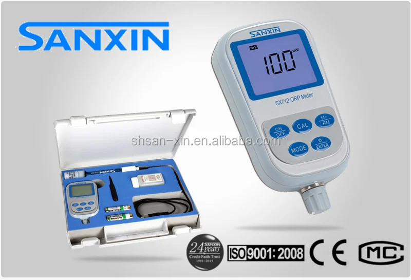 Sanxin Portable Handheld Orp Meter Sx712 (ip57,Pools,Spas,Aquariums,Hydroponics,Cooling Towers ...