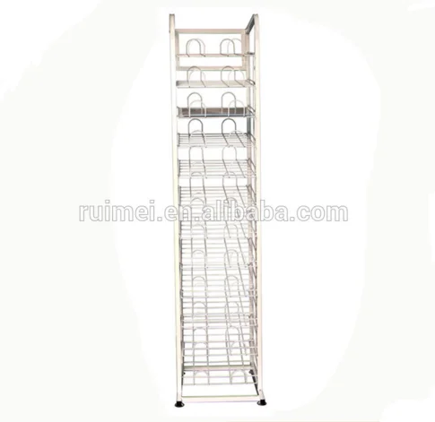 Floor Standing 12 Tier Metal Placemat Display Rack - Buy Free Standing ...