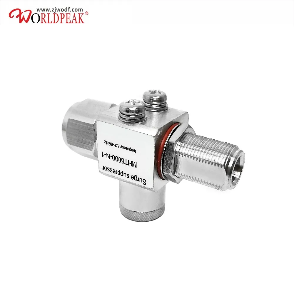 0-3G 0-6G N Male to Female Bulkhead RF Surge Arrester