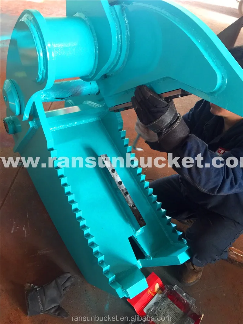 Excavator Tree Cutting Machine Log Cutter Wood Shear Mechanical Shear ...