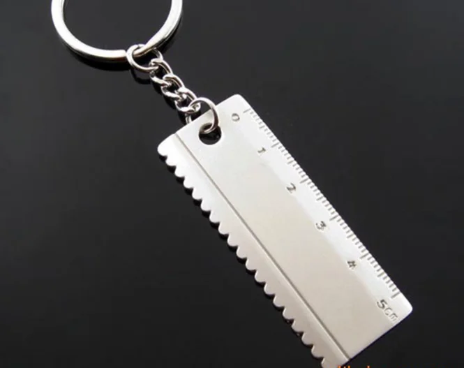 Mini Tool Ruler Key Chain Key Chain Hook Metal Keychain Key Ring - Buy ...