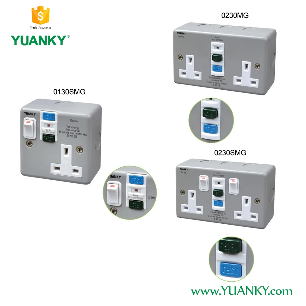 Safe and Reliable - RCD Protected Safety Socket Wall Switch