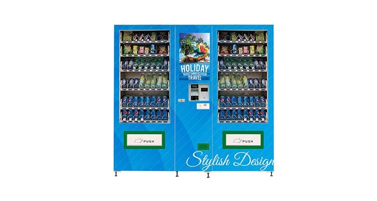 High Capacity Standard Combo Vodka And Snack Vending Machine For Korea ...