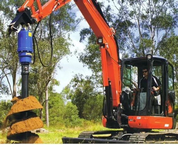 Hydraulic Mini Drill Rig,Auger For Earth Drilling For Excavator - Buy ...