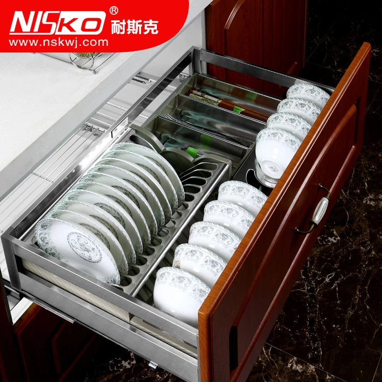 Bottle Pullout Kitchen Stainless Steel Pull Out Basket With Soft ...