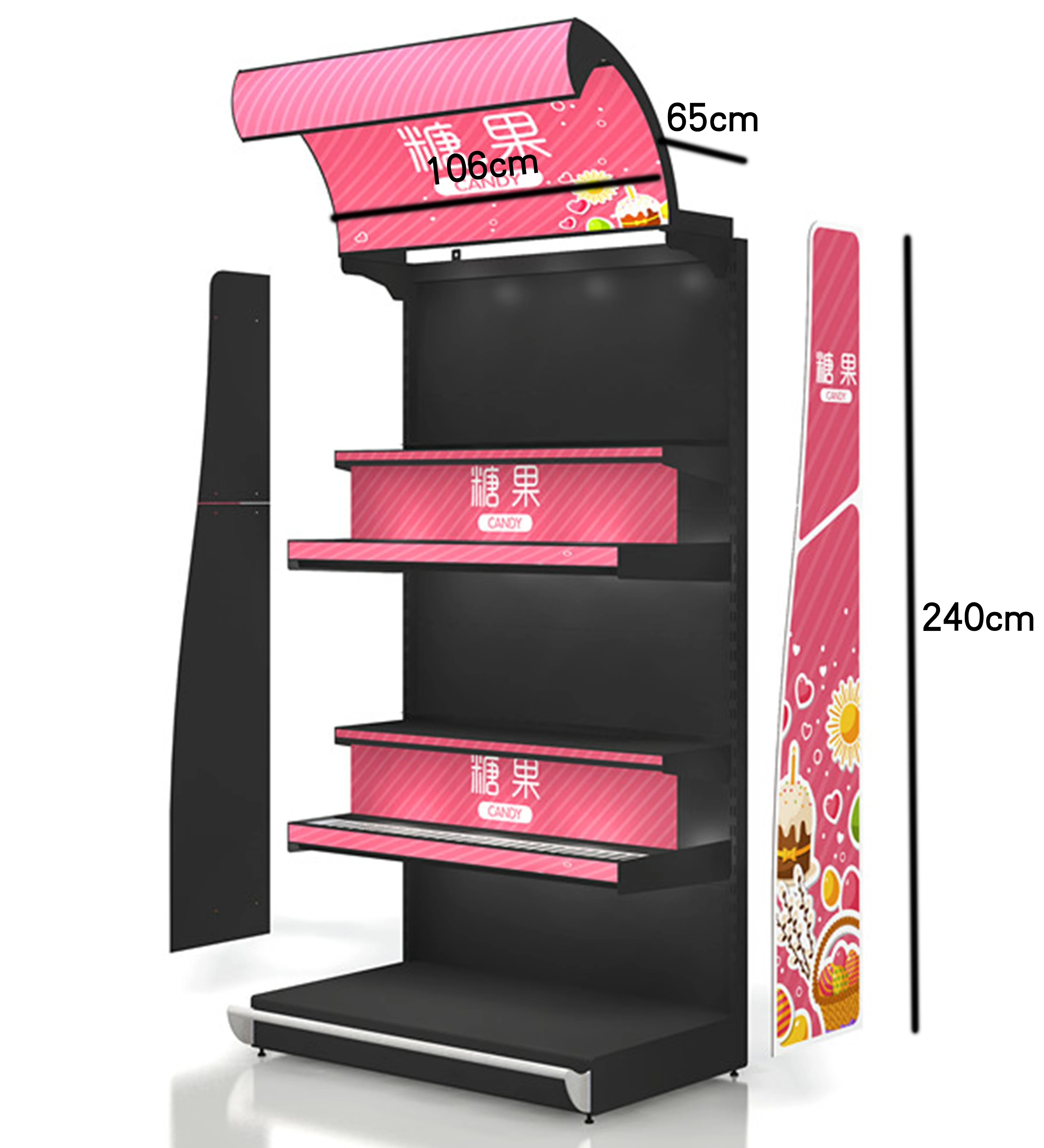 Stable Supermarket Shelf for Bulk Foods Display - ECOBOX