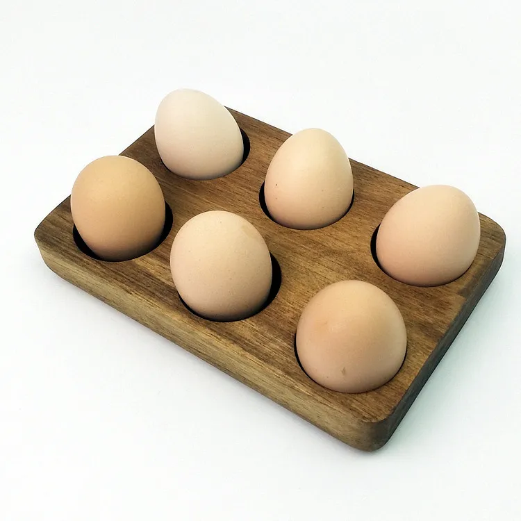 Acacia Wood Egg Storage Rack Accept Oem Size And Material Wooden Egg ...
